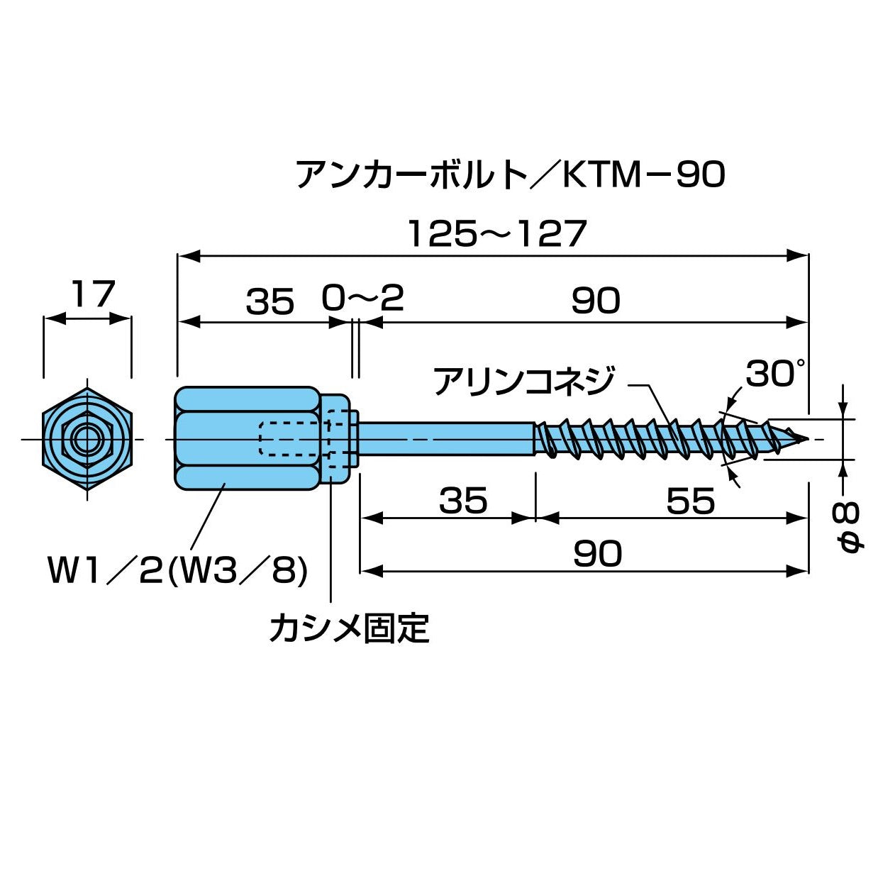 あと施工足場つなぎアンカー プレートアンカー KTM-90 50個入 ゼン技研 ALC/コンクリート用 – ぼんてん屋｜足場や足場材販売と買取 ...