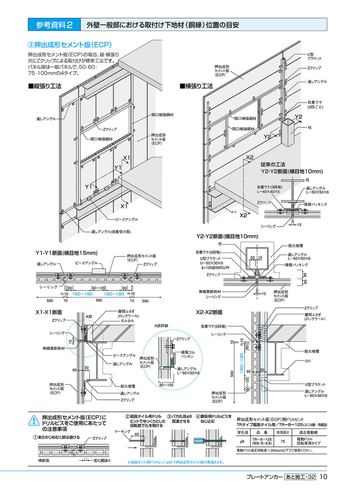あと施工足場つなぎアンカー プレートアンカー KTF ゼン技研 50個入 ALC/ECP用 – ぼんてん屋｜足場や足場材販売と買取の総合通販サイト